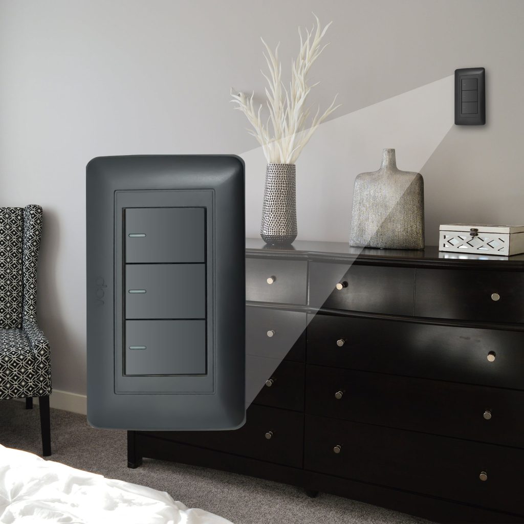 Interruptor triple conmutable (3 vias), 127V – 10A con tapa incluida ...